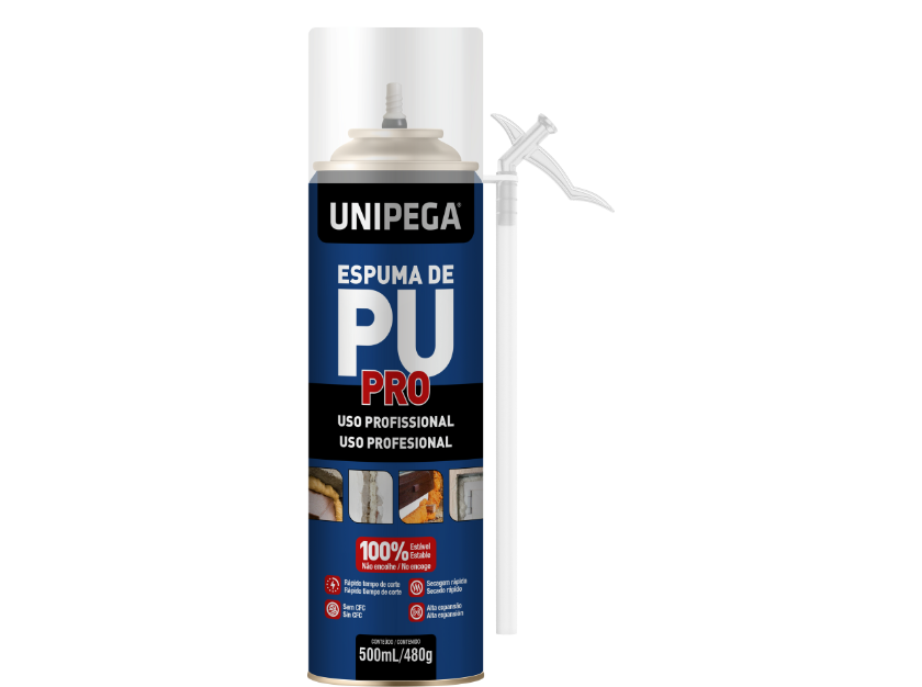 Espuma Expansiva de Pu Profissional 500ml/480g UNIPEGA
